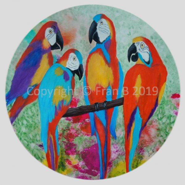 Pandemonium of Parrots – Art by Fran B